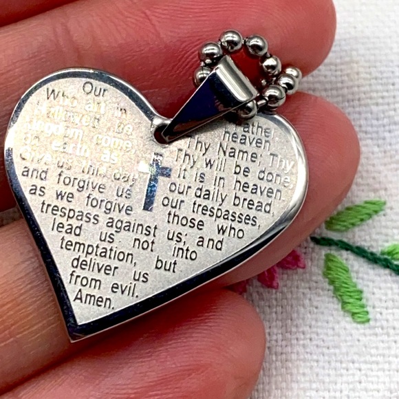 Michael Anthony | Jewelry | Vintage Stainless Steel Heart Shaped Our ...